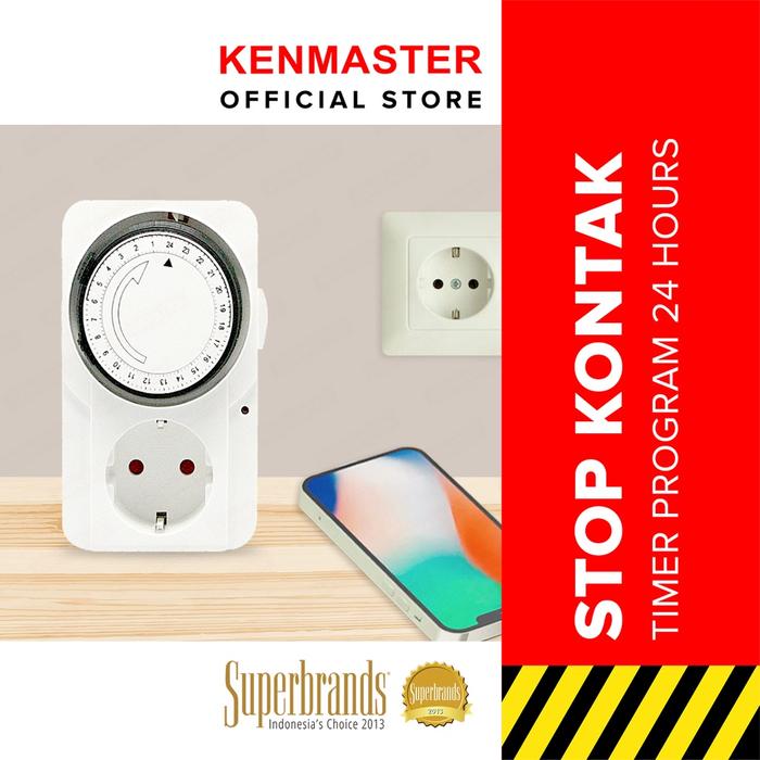 Jual Kenmaster TG-22A 1LB Electrical Socket | Stop Kontak Timer - Kota ...