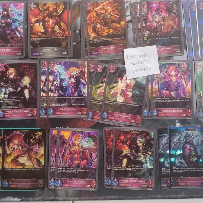 Jual Shadowverse evolve english deck abyss yokohama rank 2 list ...