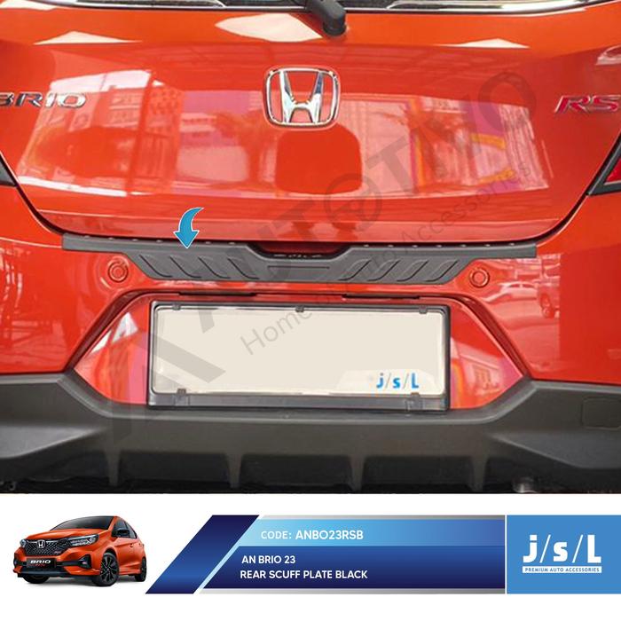 Promo All New Brio 2023 Rear Scuff Plate Sillplate Belakang Black JSL ...