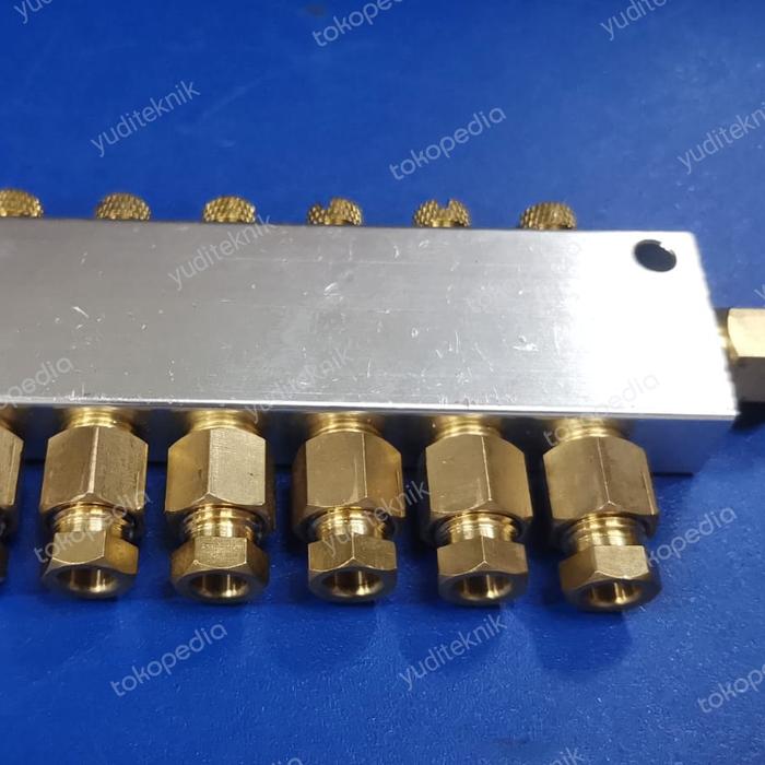 Jual DISTRIBUTOR/terminal oli dan Grease 4 lubang BRASS&ALUMUNIUM ...