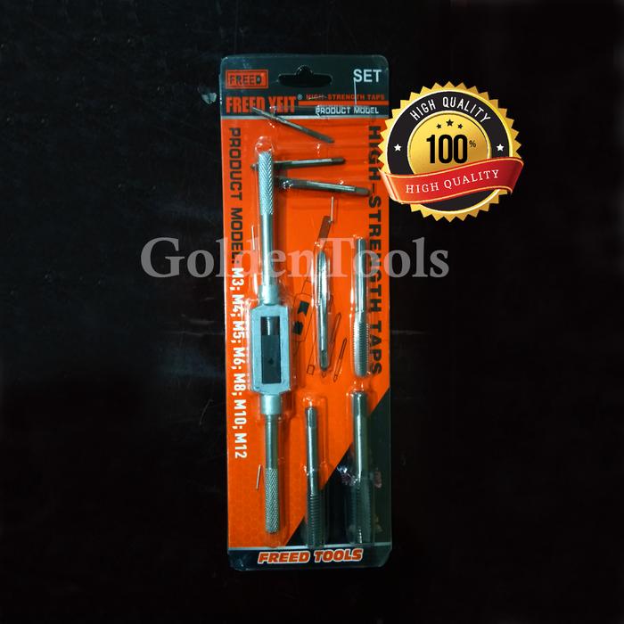 Jual Hand tap set m3 m12 alat pembuat drat hand taps senai drat derat ...
