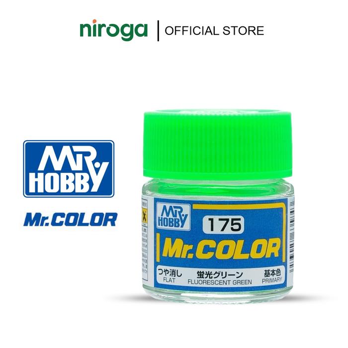 Jual Mr. COLOR C175 Fluorescent Green – Mr. Hobby Lacquer cat model kit ...