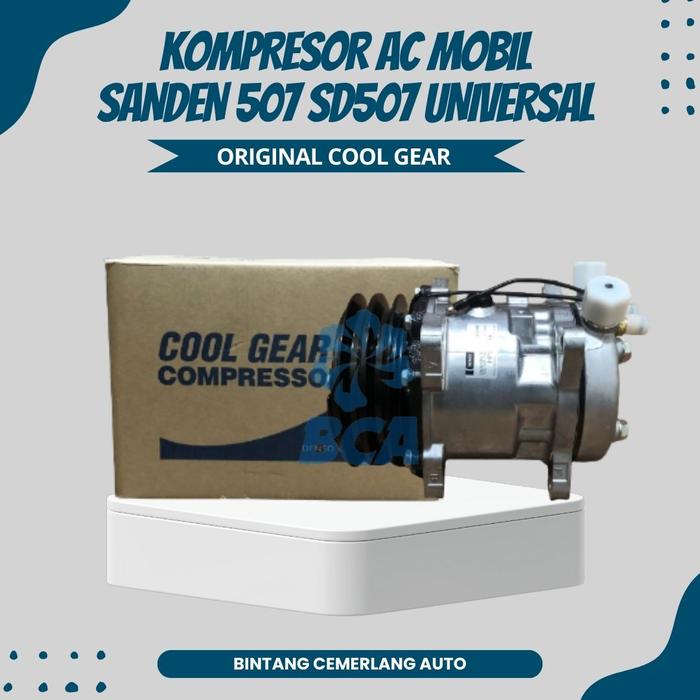 Jual KOMPRESOR AC MOBIL SANDEN 507 SD507 UNIVERSAL COOL GEAR ASLI - Kab ...