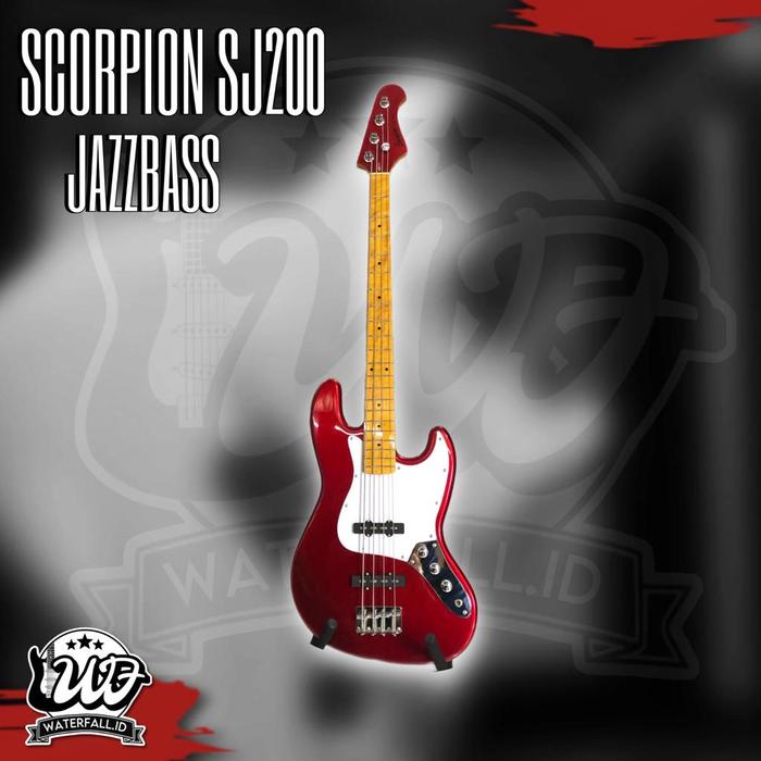 Jual Gitar Bass Scorpion Jazzbass Model SJ200 SJ 200 SJ-200 CAR Merah ...