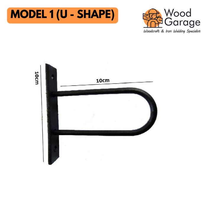 Jual Hook Bracket Besi Pengait Gantung Ceiling U-Shaped & J-Shaped - U ...