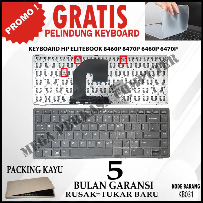 Jual Keyboard HP EliteBook 8460 8460P 8460W 8470P FREE KEYBOARD ...