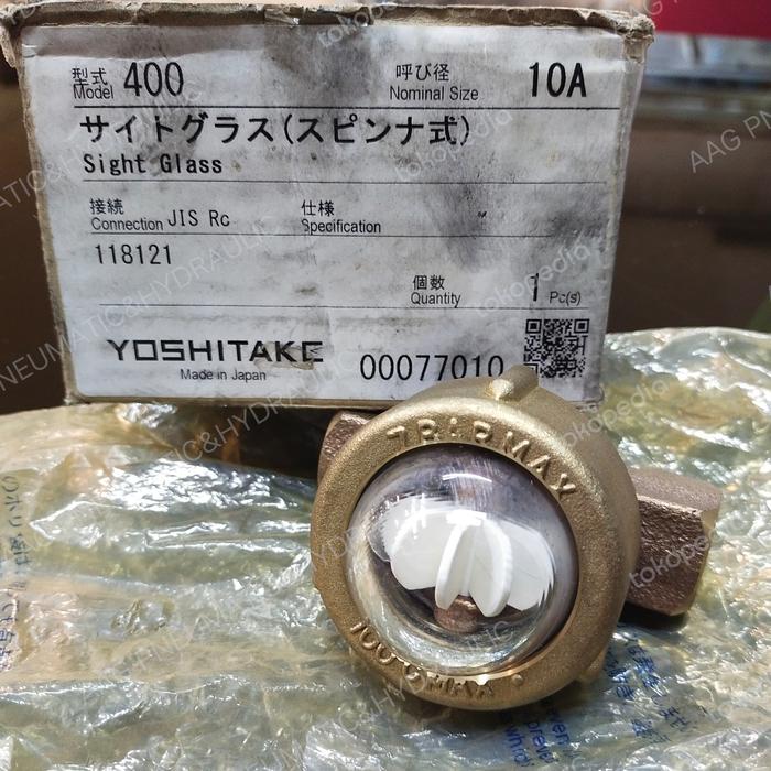 Jual SIGHT GLASS / FLOW METER YOSHITAKE 400 DRAT 3/8" - Jakarta Barat ...
