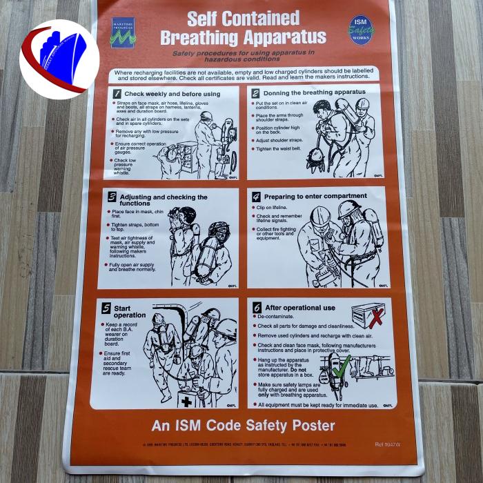 Jual Safety Poster Self Contained Breathing Apparatus Impa 331547 - Kab ...