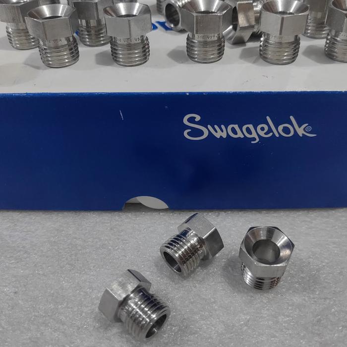 Jual Nut Male 1/4" VCR Face Seal Fitting Swagelok SS-4-VCR-4 - Kota ...