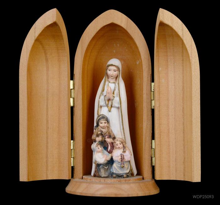 Jual Patung Maria Fatima Dengan 3 Anak Penggembala 6.5/10cm Rohani ...