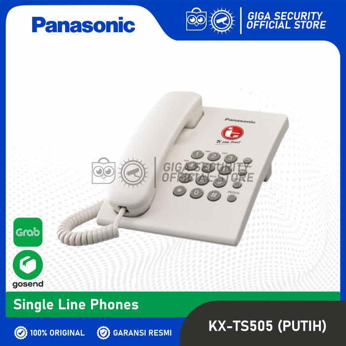 Jual PESAWAT TELEPON SINGLE LINE ANALOG PANASONIC KX-TS505 Garansi ...