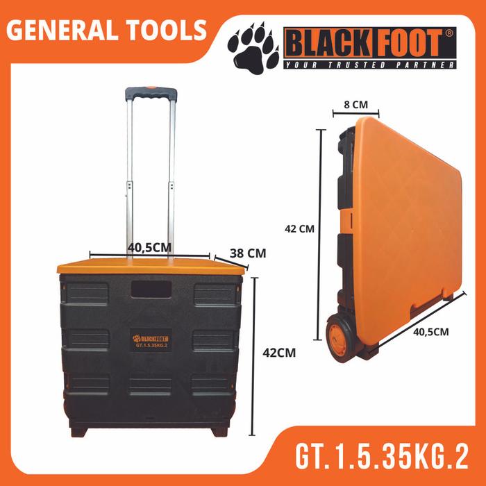 Promo Troli Belanja Lipat Box Stoller Blackfoot 2 Roda Folding Shopping ...