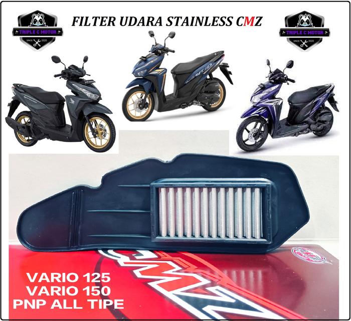 Promo FILTER UDARA SARINGAN UDARA STAINLESS VARIO 125 VARIO 150 OLD NEW ...
