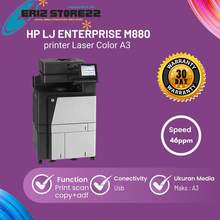 Jual Printer HP LaserJet Color A3 Plus Enterprise M880 size kertas ...