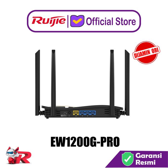 Promo Ruijie RG-EW1200G PRO 1300M Dual-band Gigabit Wireless Router ...