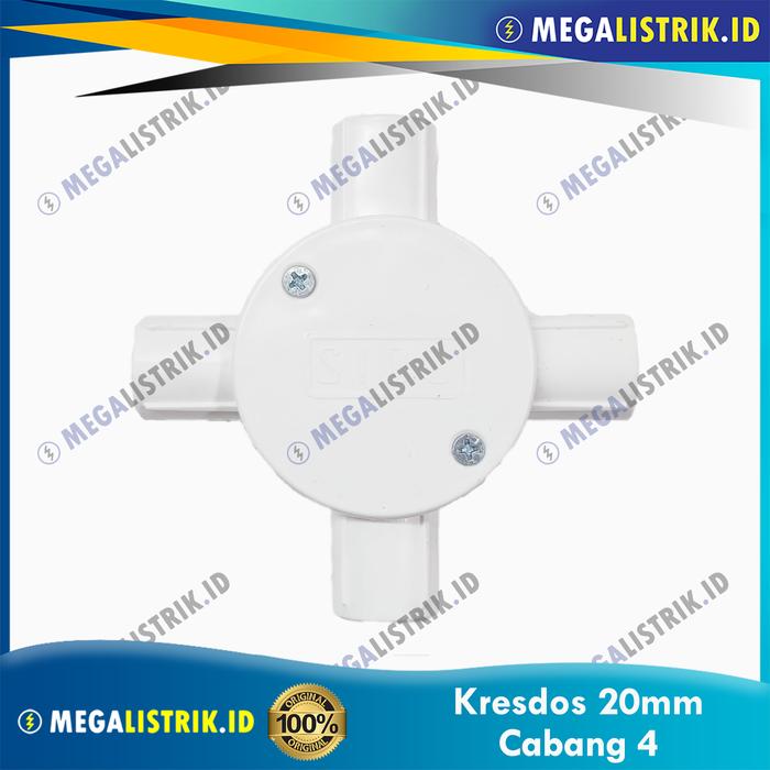 Jual Kresdos 20MM Putih / Kresdus 20 MM White / Cross Dos / Dus Cabang ...