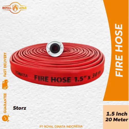 Jual STORZ - Fire Hose Rubber Storz Tonata 1.5" x 30m / Selang Pemadam 30 m - Kab. Tangerang ...