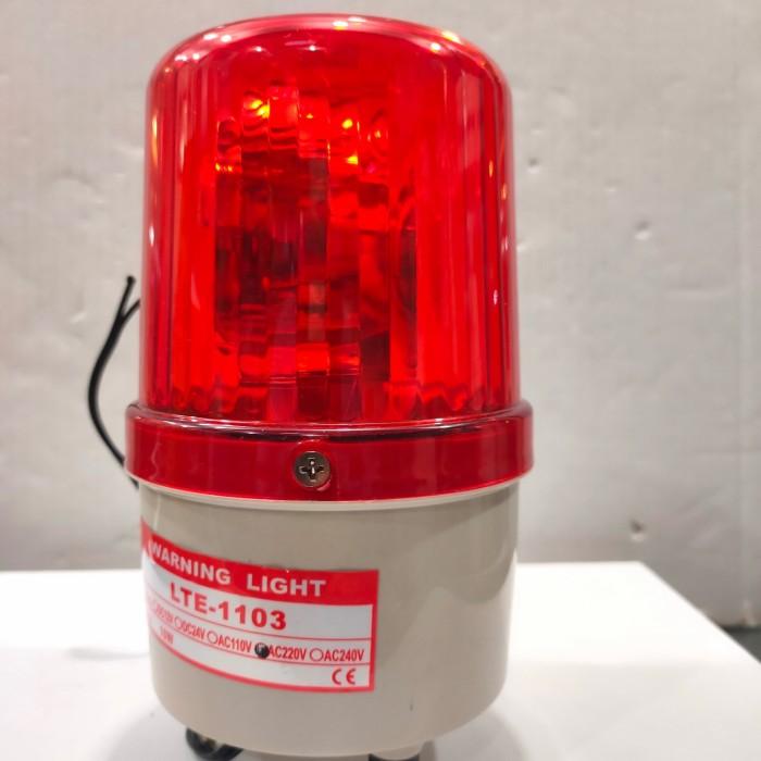 Jual LAMPU ROTARY / WARNING LIGHT 4" LTE-1103 J, 12V/24/220VAC,Merah ...
