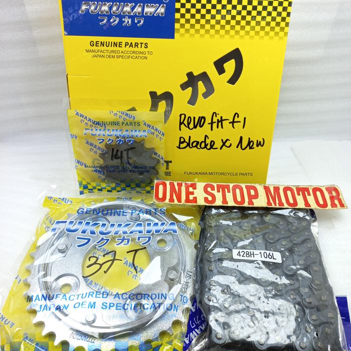 Jual GEAR SET BLADE X NEW GIR PAKET REVO Fit Fi 428H-106L.37T-14 ...