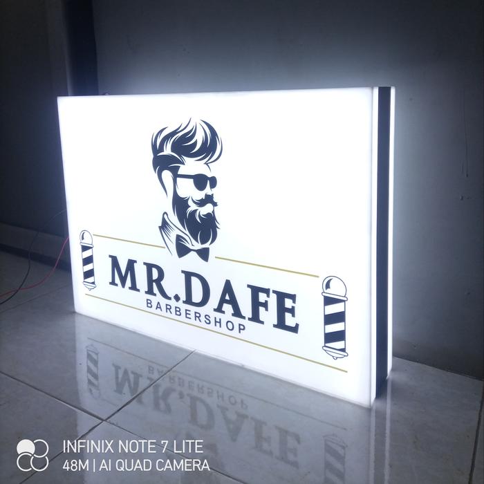 Jual Neon box bentuk kotak ukuran 50cm x 70cm - 2 sisi - Kab. Bekasi ...