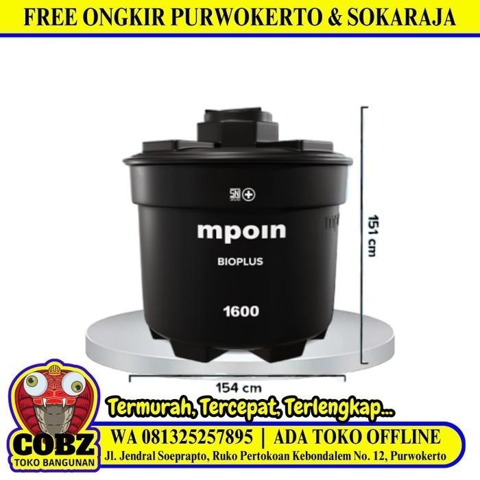 Jual 1600L/M POIN+ BIOPLUS B1600 Septic Tank Sepiteng PVC Red Granite ...