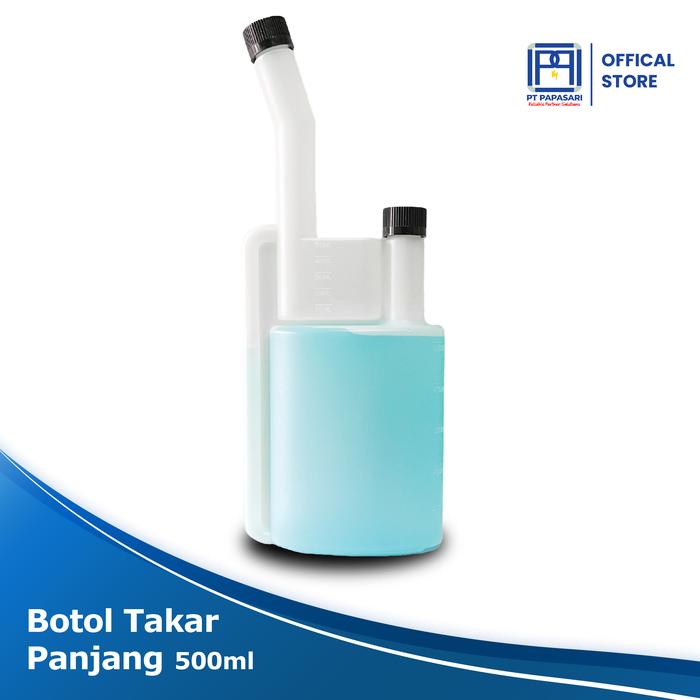 Jual PPS Botol Takar Ukur HDPE with Child Proof Cap Twin Long Neck 500 ...