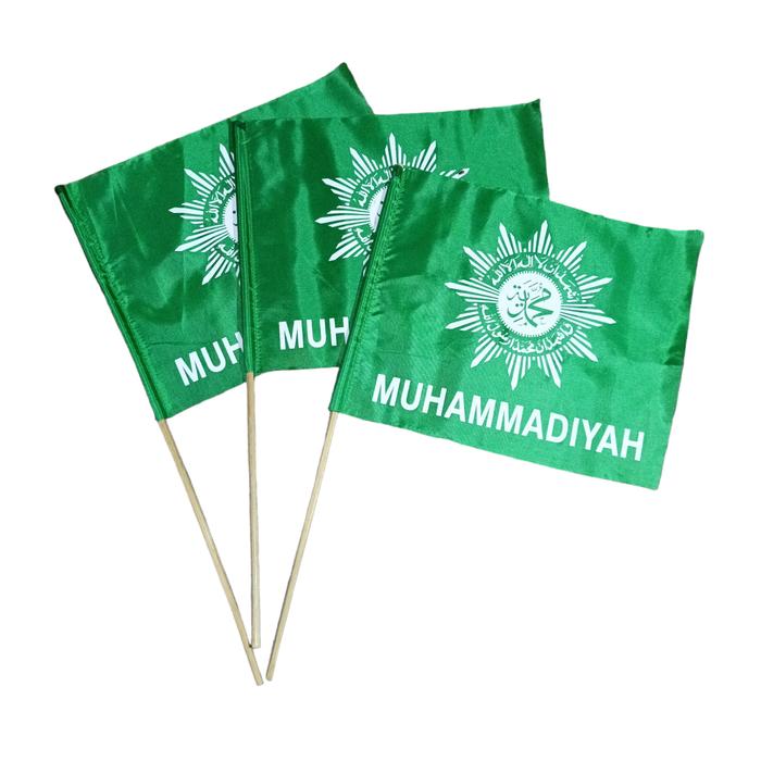 Jual BENDERA MUHAMMADIYAH MINI / BENDERA MUHAMMADIYYAH STIK BAMBU - Kab ...