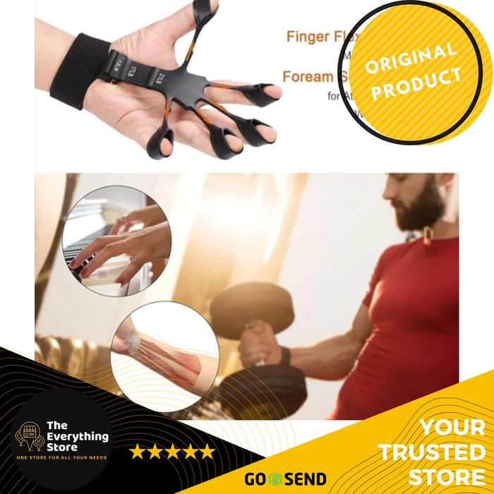 Jual Silicone Hand Grip Device Finger Exercise Stretcher ORIGINAL TES ...