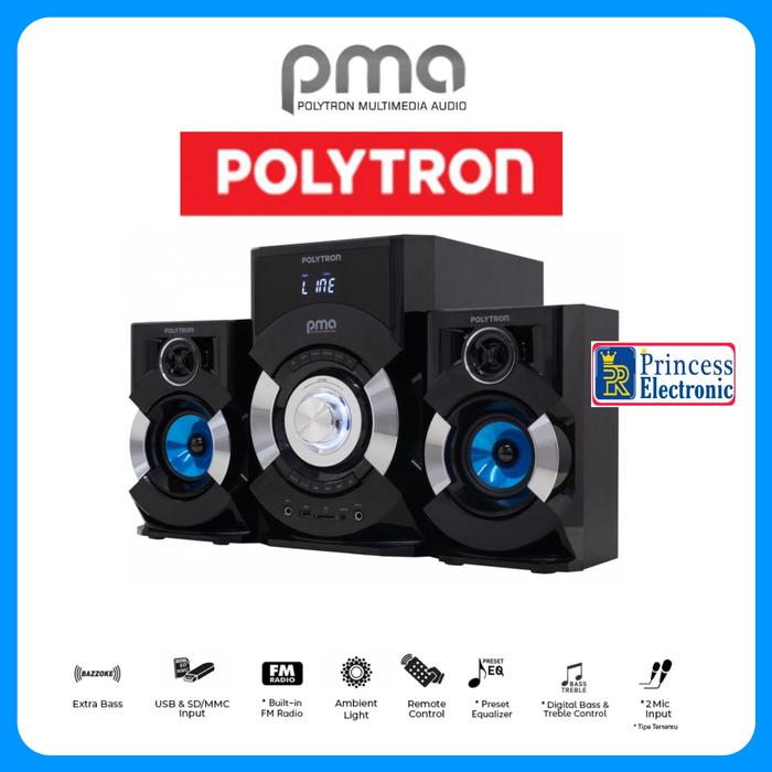 Jual POLYTRON PMA 9527 Bluetooth Speaker Multimedia Karaoke - Kota Tangerang - Princess ...