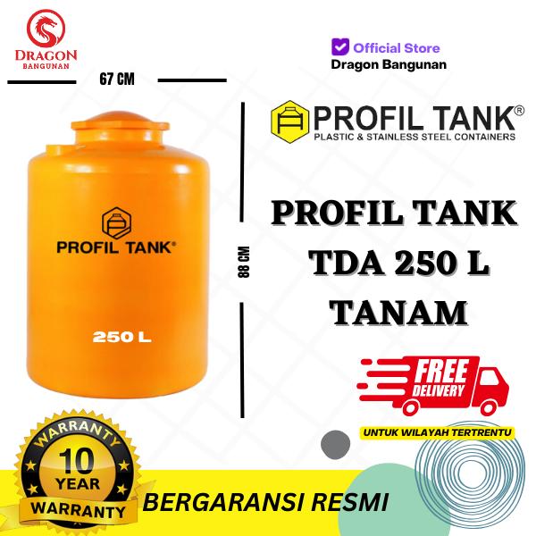 Jual Tangki Air Profil Tank TDA 250 Liter - Toren Air Plastik Profil ...