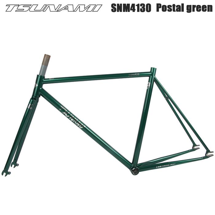 Jual Frameset Tsunami SNM4130 Chromoly fixie single speed - Hijau, 50 ...