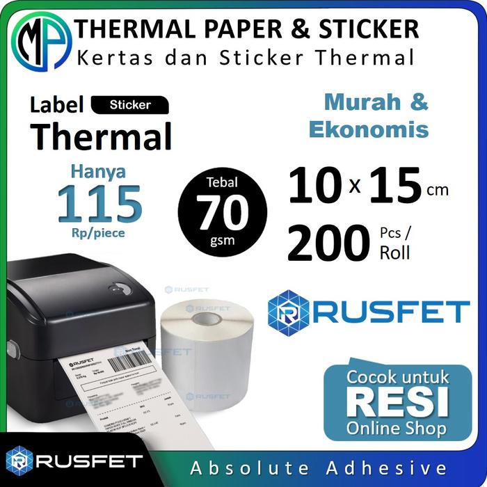 Jual Kertas Label Termal Paper Thermal Printer Struk Kasir POS Barcode ...