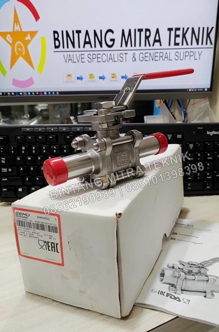 Jual BALL VALVE GEMU B22 25D59C7 SPIGOT ASME BPE 1" WELD - Kota Bandung ...