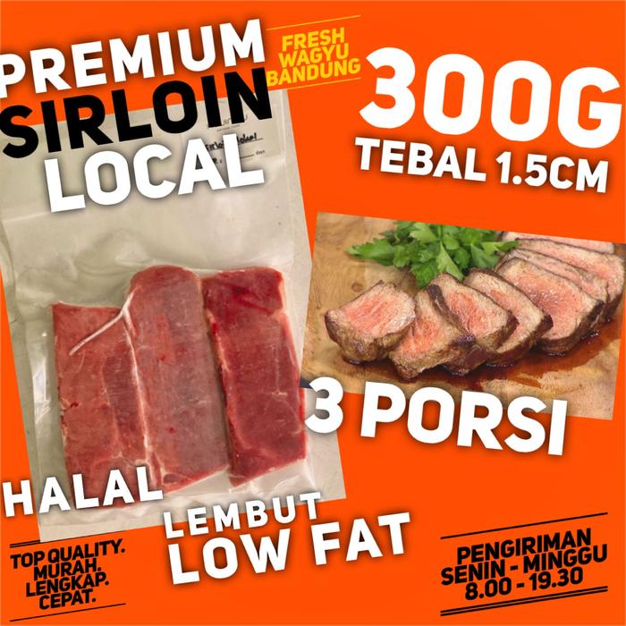 Jual STEAK SIRLOIN LOKAL PREMIUM Stik Daging Sapi Has Luar Halal - Kota ...