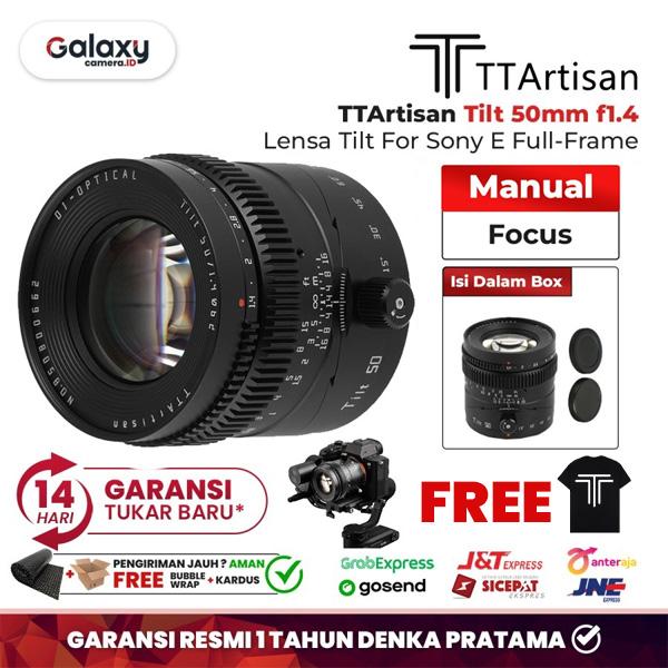 Promo Lensa TTArtisan Tilt 50mm f1.4 For Sony E FullFrame Garansi Resmi ...