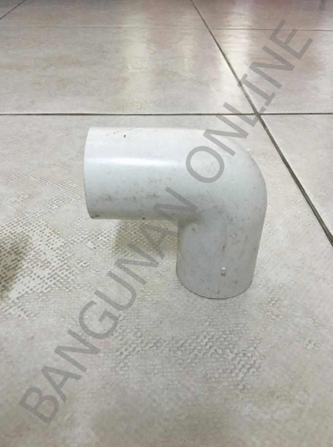 Jual SAMBUNGAN PIPA FITTING PIPA PVC MERK PRALON KNEE ELBOW 1 1/2 ...