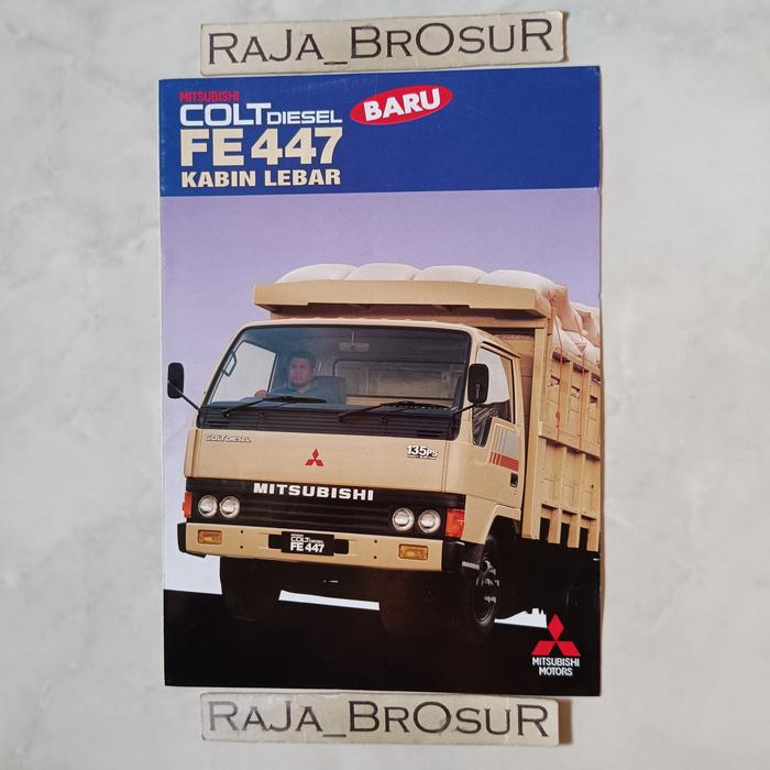 Jual Poster brosur katalog Mitsubishi Colt Diesel FE 447 Kabin Lebar ...