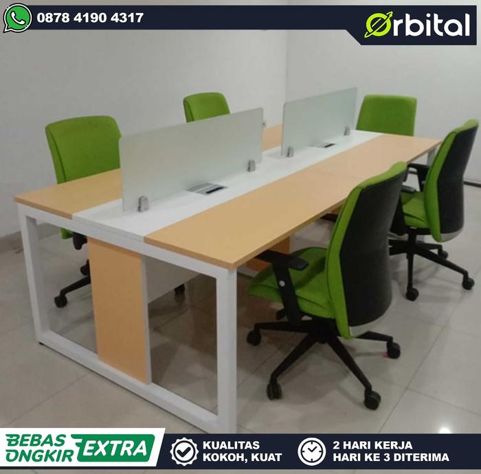 Jual Meja Kerja - Workstations Table 240 x 120 x 75 cm - Meja Kerja ...