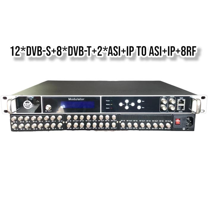 Jual Transmodulator DVB-S+DVB-T to Dvb T/C RF Out - 12DVBS/8DVBT+8R ...