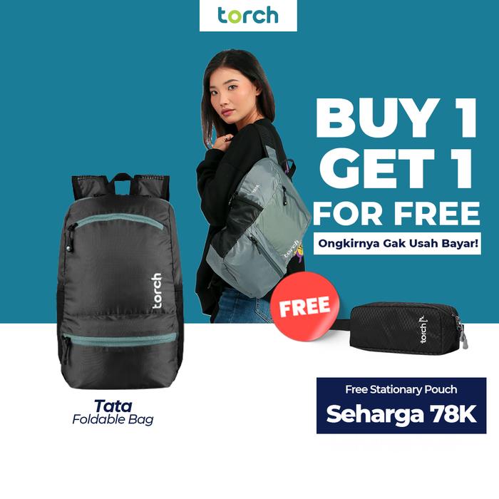 Jual Torch Tata Foldable Backpack Laptop 3 in 1 Tas Outdoor Slingbag ...