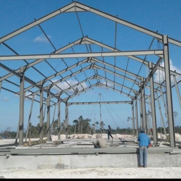 Jual Konstruksi baja Wf / H beam / besi Wf untuk Pabrik . Gudang Rumah ...