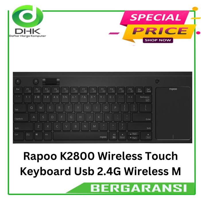 Jual Rapoo K2800 Wireless Touch Keyboard Usb 2.4G Wireless M - Jakarta Pusat - daftar harga ...