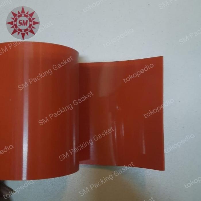 Jual Silicone Rubber Red 4mm x 100cm x 10cm / Karet silikon merah ...