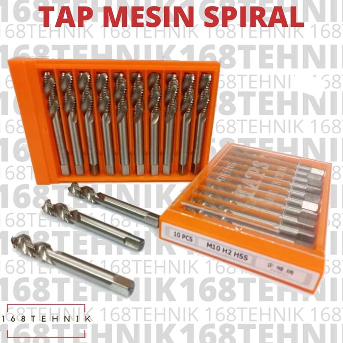 Jual TAP MESIN SPIRAL M3 M4 M5 M6 M8 M10 M12 / TAP MESIN PO / TAP MESIN HSS - 4X0.7 - Jakarta ...