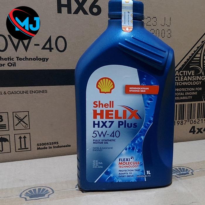 Jual Oli Mesin Shell Helix HX-7 ORI SAE 10W-40 Kemasan 1 Liter ...