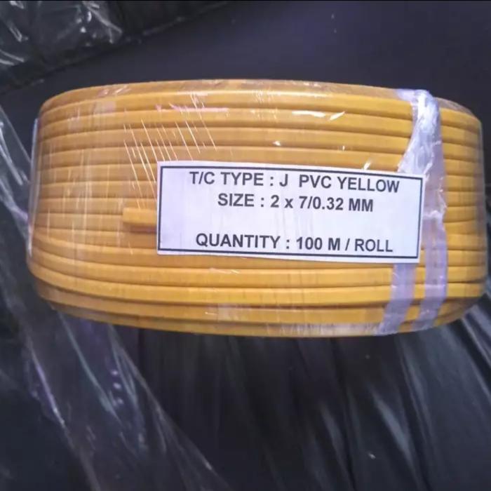 Jual Kabel Thermocouple Type J (PVC Yellow), Ukuran 2 x 7/0.32 mm ...