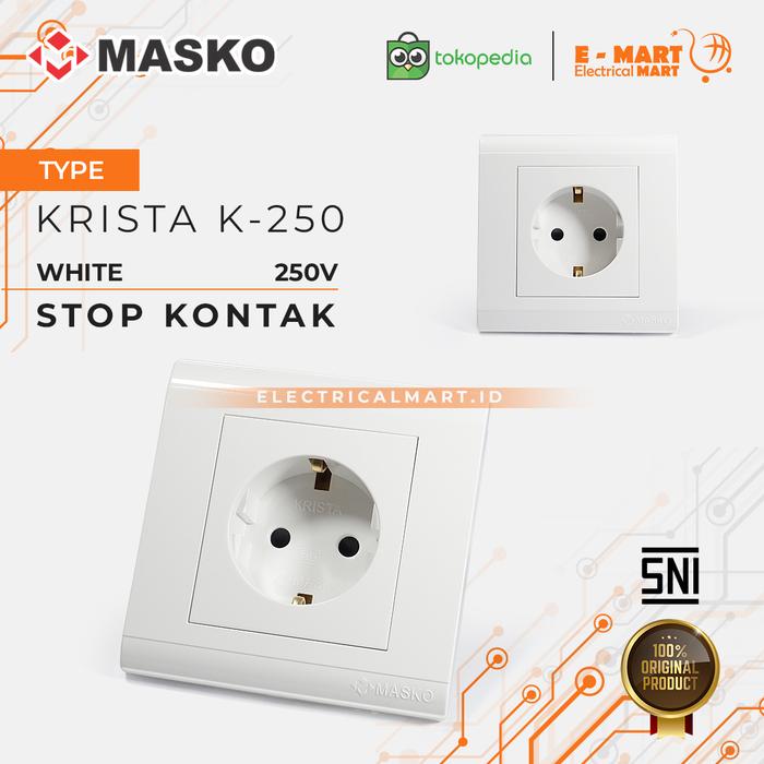 Jual Masko Krista Stop kontak K-250 Putih Minimalis - Kota Surabaya ...