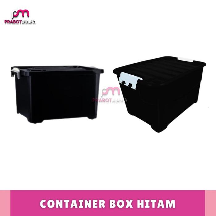 Jual Container Box Hitam 50L - Prabotmama / Box Roda / Kotak ...