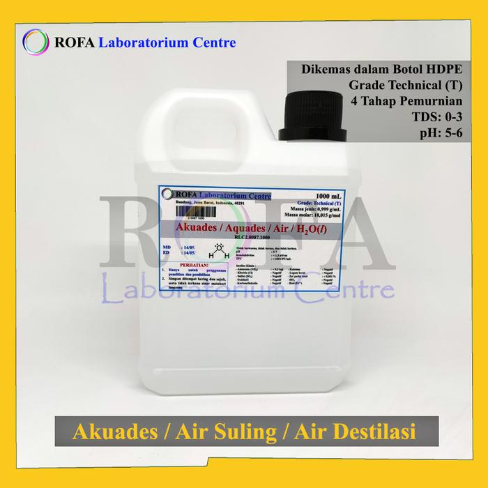 Jual Akuades / Aquades / Air Suling / Air Demineraliasi Destilasi 1000 ...