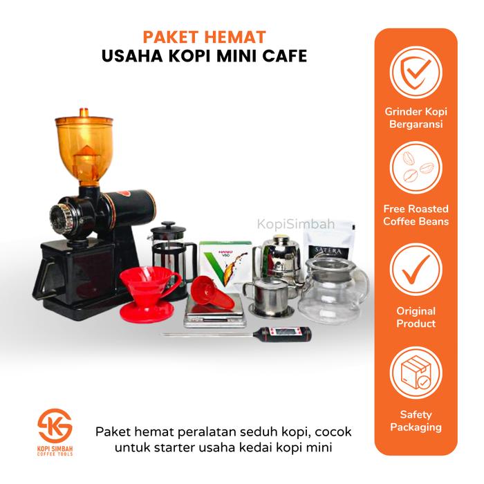 Promo Paket Alat Kopi Mini Cafe Set Mesin Coffee Maker Grinder Elektrik ...
